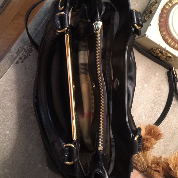 Burberry | Bags | Burberry Black Leather Handbag | Poshmark